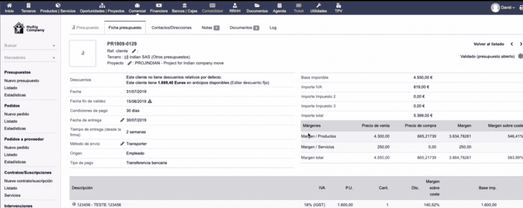 Dolibarr: análisis del ERP y CRM libre y sin costes de licencia