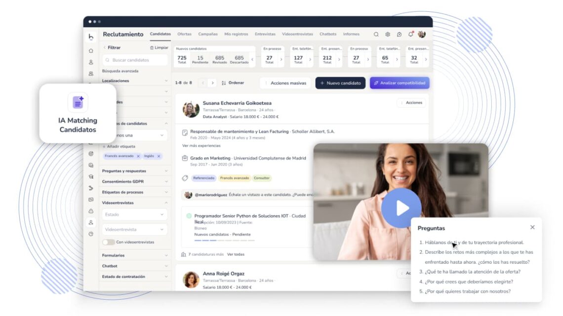 10 Mejores software de selección de personal y reclutamiento
